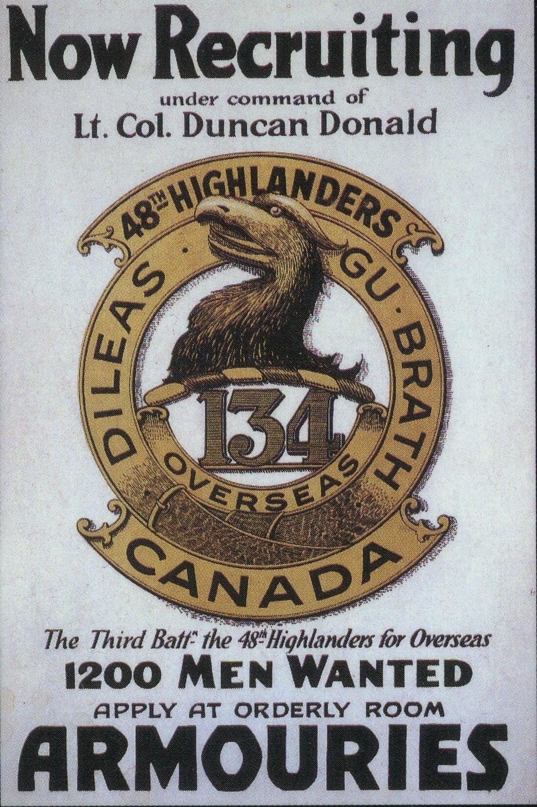 134TH BN CEF: 1915-1918 – 15th Batt Cdn Expeditionary Force
