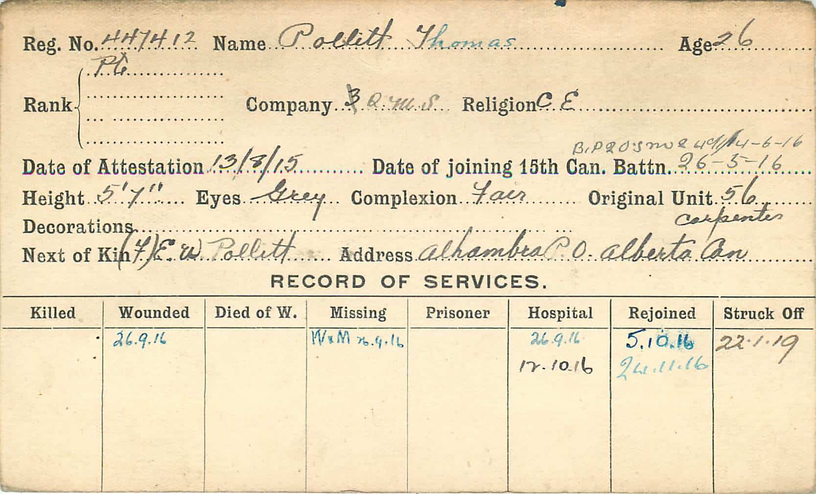 The man who built the cross – 15th Batt Cdn Expeditionary Force